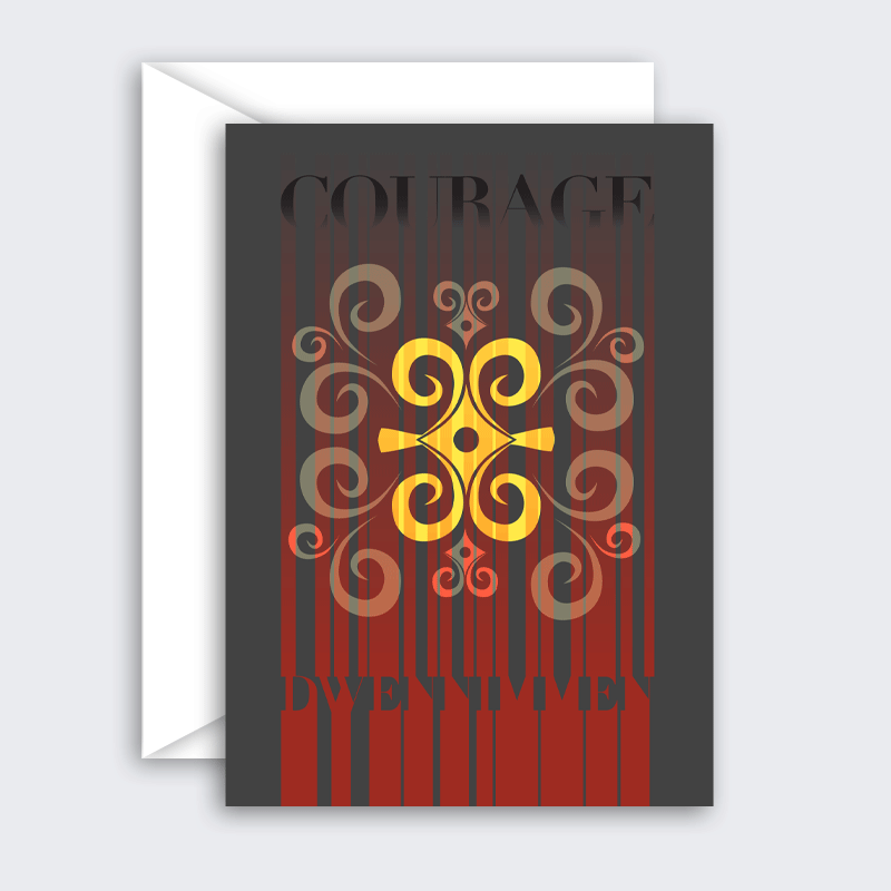 Courage - blank encouragement card • AfriMod