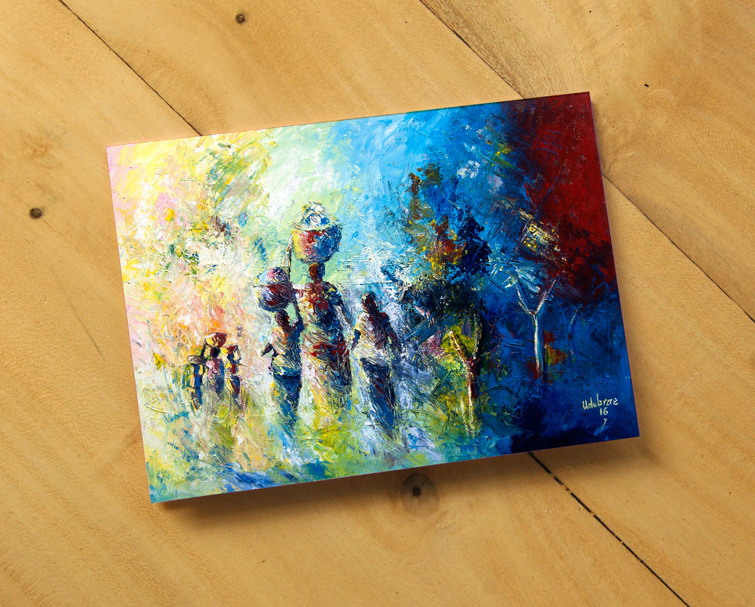 Traditional African Art Greeting Card • AfriMod