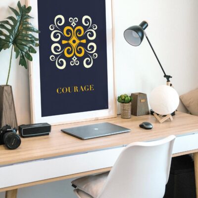 Adinkra-Inspired Graphic Print • AfriMod