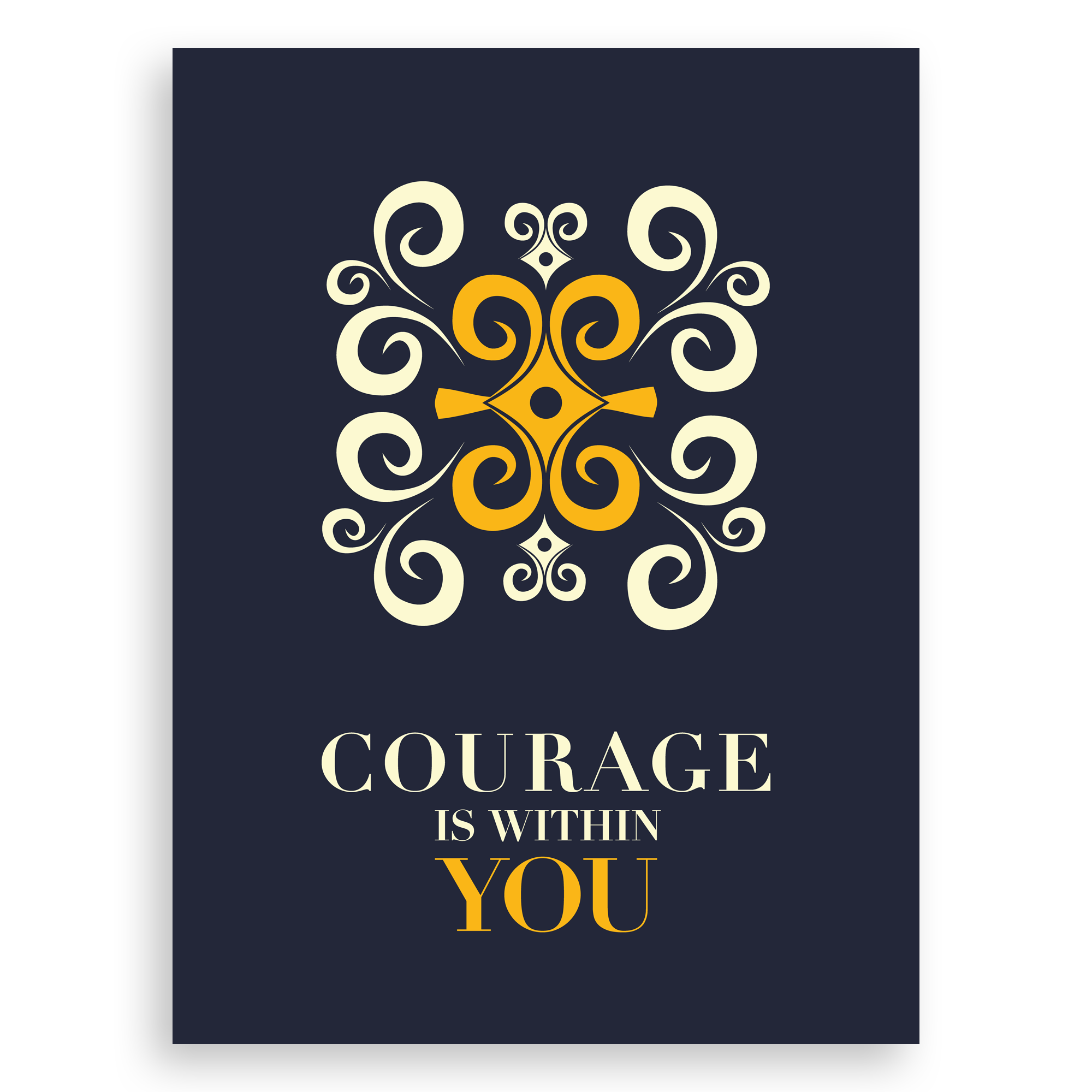 African Inspirational Graphic Print - Courage is Within You • AfriMod