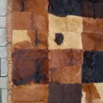 Vintage Patchwork Goat Skin / Goat Hide Rug • AfriMod