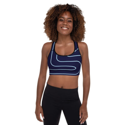 Blue & Turquoise Sports Bra - Kuba Curves • AfriMod