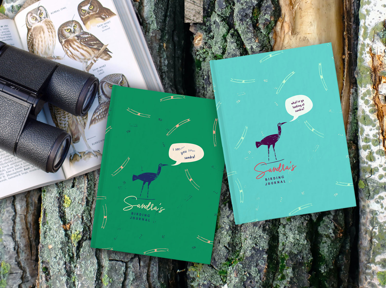 Personalized Birding Journal - i see you too-oooo • AfriMod