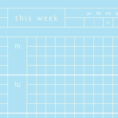Customizable Weekly Planner Grid Notepad • AfriMod