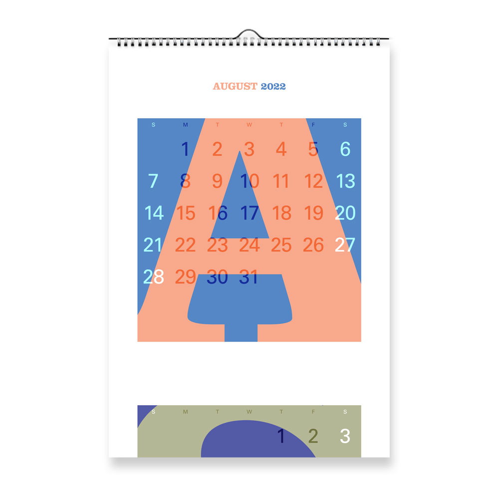 Square One (Daylight) - monthly calendar • AfriMod