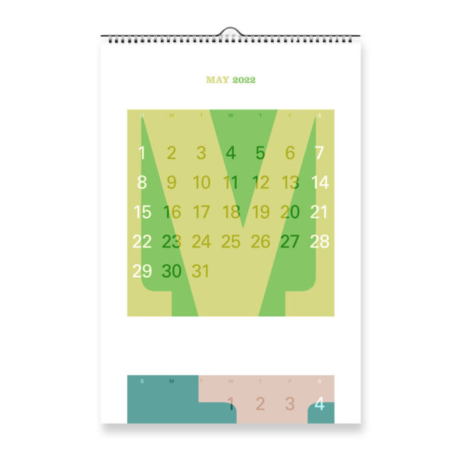 Square One (Daylight) - monthly calendar • AfriMod
