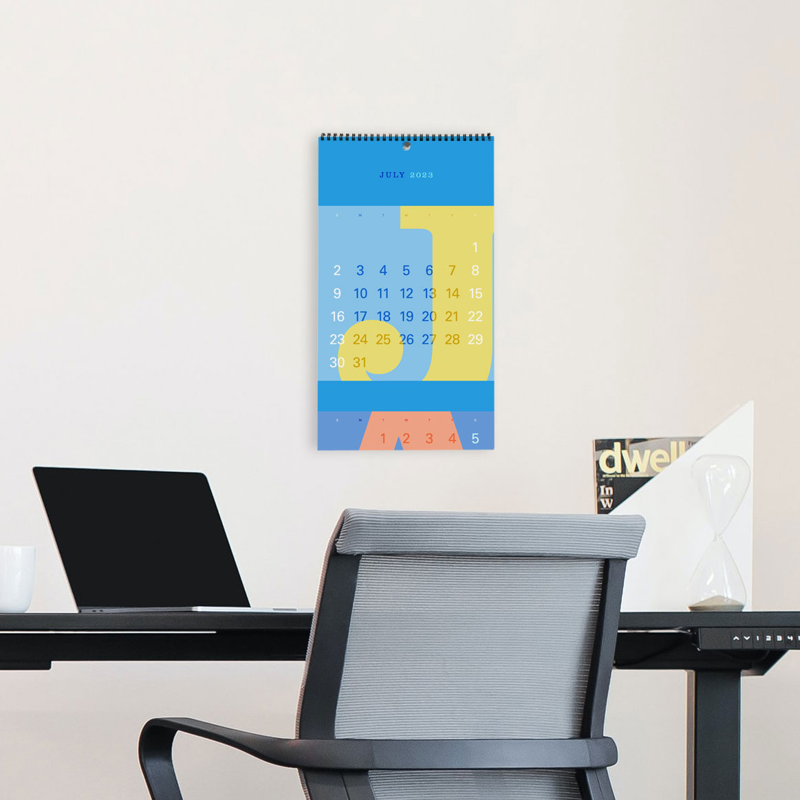 Square One Monthly Wall Calendar - start any month • AfriMod