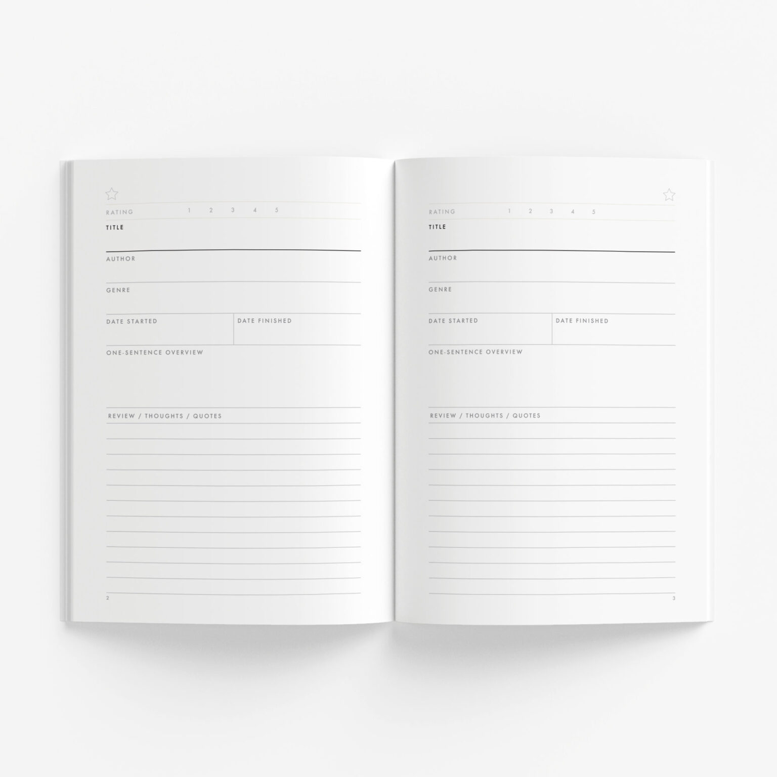 Customizable Quotation Reading Journal - blue water • AfriMod